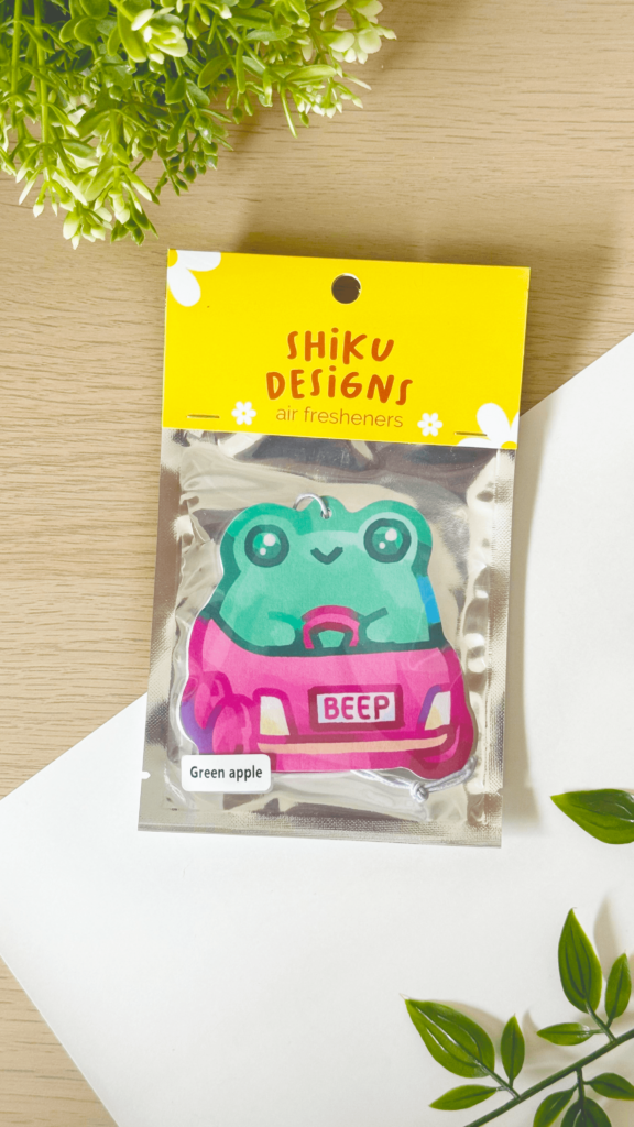 Frog Car "Beep Beep" Air Freshener by Shiku Designs - in.cube8r