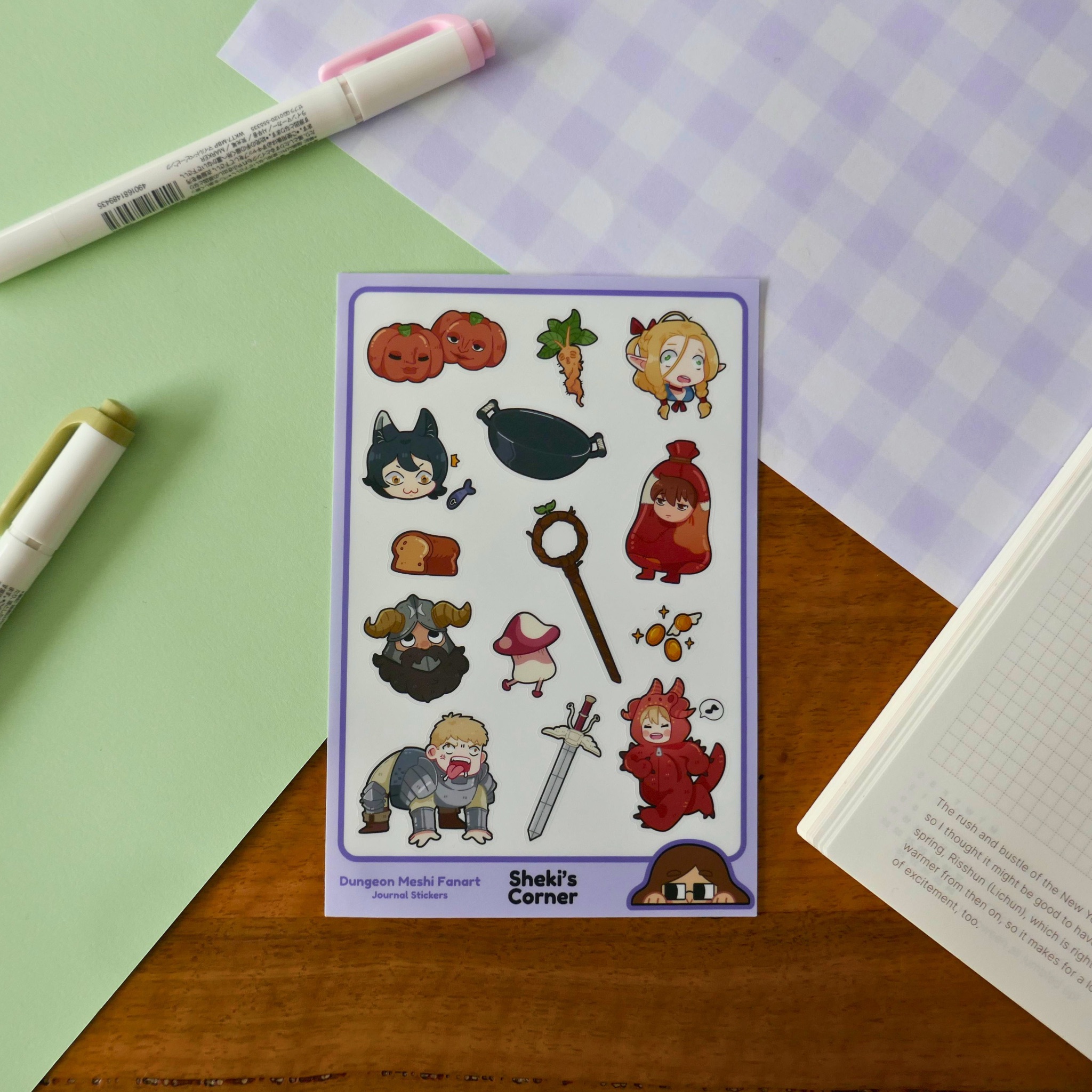 Fan art Sticker Sheets by Sheki's Corner | in.cube8r