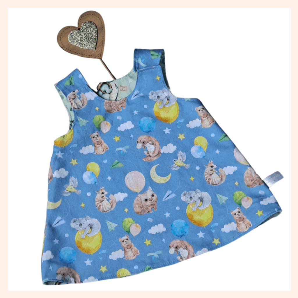 Australian Animals Balloon party Reversible Dress by Reversabub - in.cube8r